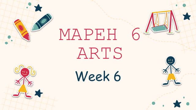 ARTS-6-Q1-W2.pptx | Drawing and Sketching | Arts and Crafts