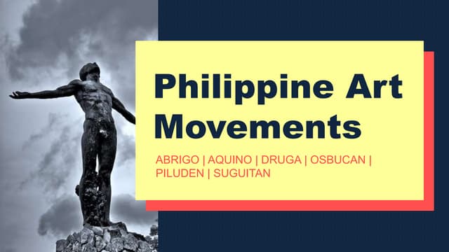 History of Philippine Arts from Pre-Colonial to Present | PPTX