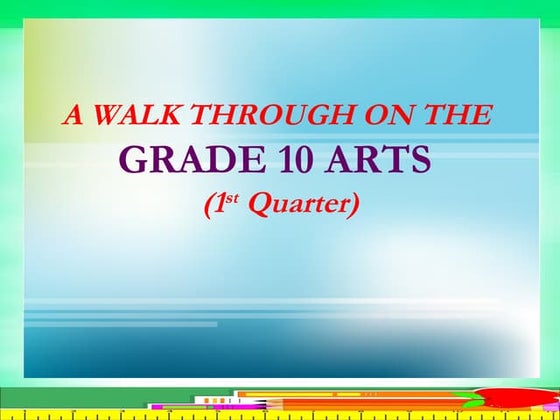 Grade 10 arts Quarter 1 | PPT | Painting | Arts and Crafts