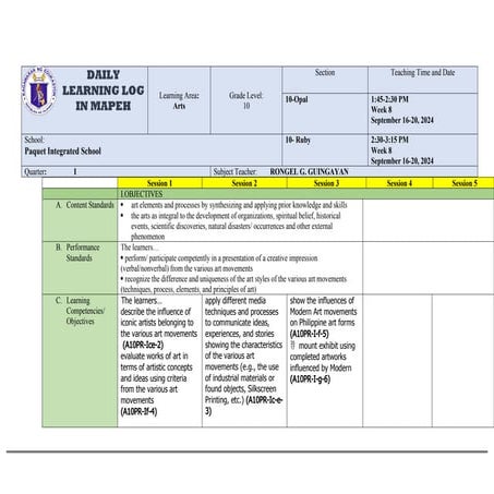 arts 10 Q1 - week 2.docxcwayhjjjhjgggggg | DOCX