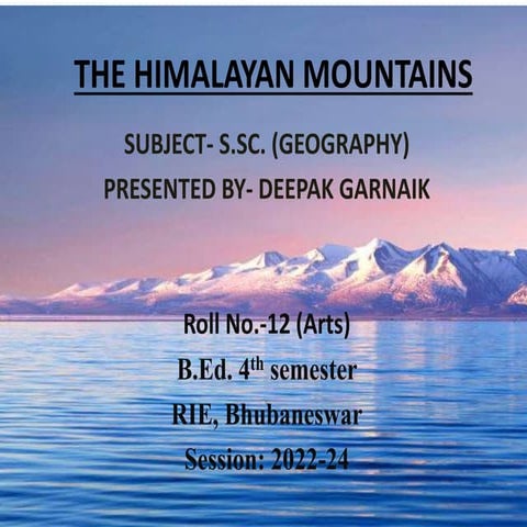 Physical features of India- Himalayan mountains.pptx