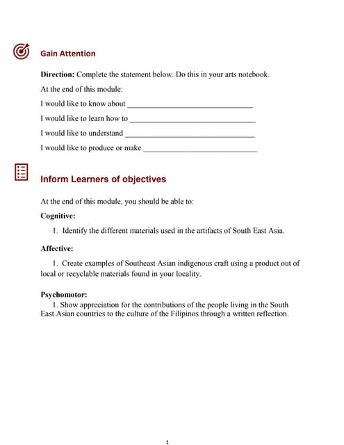 1stSOUTHEAST ASIAN ARTS(1st quarter).ppt