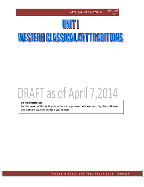 Q1 grade 9 arts dll week 1 | DOCX