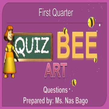 First Qtr Arts9 quiz bee | PPT