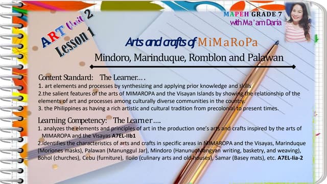 ARTS7_Q2_L1_ARTS AND CRAFTS IN MIMAROPA.pdf