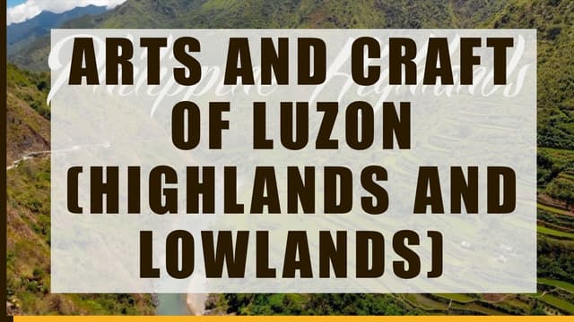 Folk Arts and Crafts of Cagayan Valley and Central Luzon | PPTX
