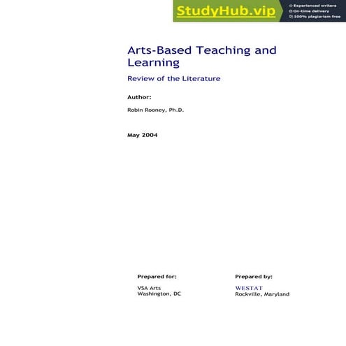 Arts Based Teachingand Learning | PDF