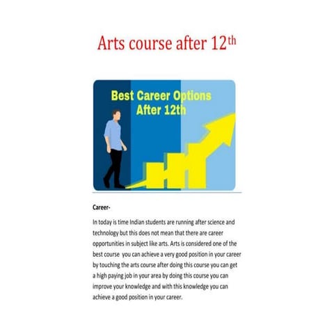 arts course after 12th | PPT