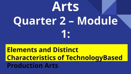 Quarter 2 Lesson in Elements and Principle of Art Grade 6, week 3.pptx ...