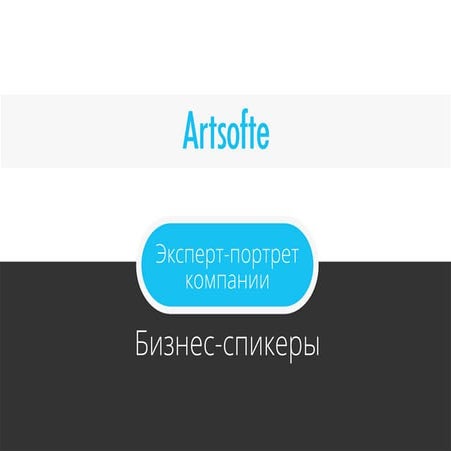 Бизнес-спикеры IT-компании Artsofte | PDF
