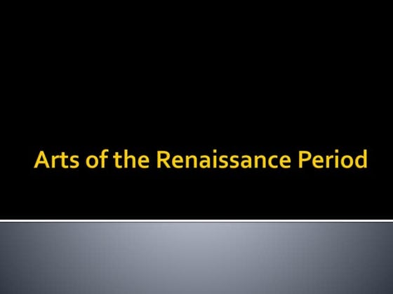 Arts of the Renaissance and Baroque Period MAPEH 9 | PPTX | Painting ...