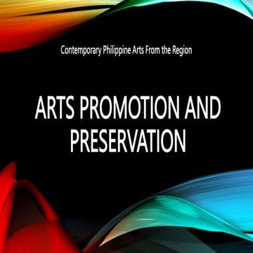 Arts Promotion and Preservation.pptx