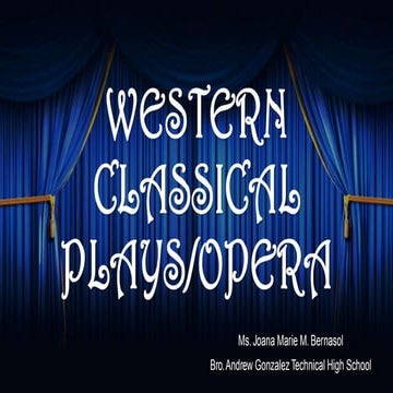 ARTS Q4 ROMANTIC PLAYS AND OPERA.pptx | Theater Venues | Attractions