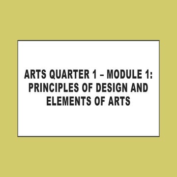 Arts Quarter 1 – Module 1.pptx