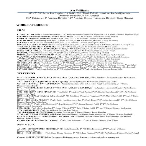 Art Williams' Resume | PDF