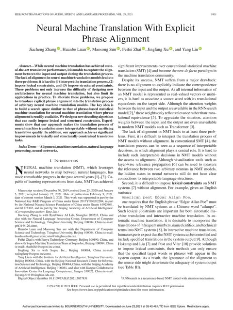 REVOLUTIONISING TRANSLATION TECHNOLOGY: A COMPARATIVE STUDY OF VARIANT ...