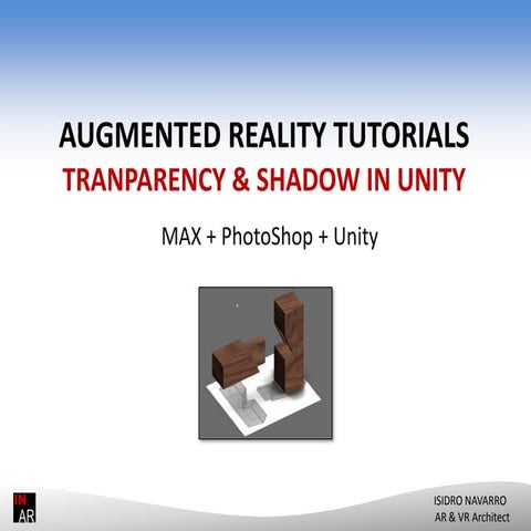 Augmented Reality Tutorial - Transparency & Shadow in Unity | PPT