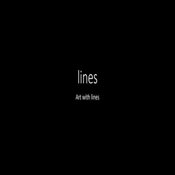 Art with lines | PPTX