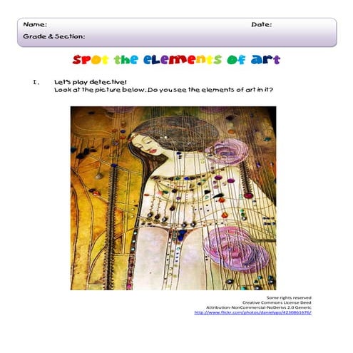 Art worksheet | PDF