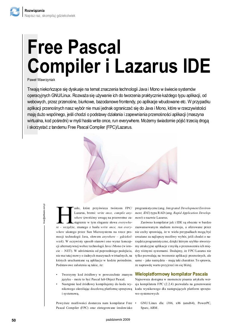 Free Pascal Compiler I Lazarus Ide 