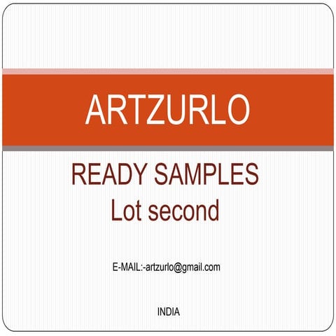 Artzurlo picture of ready samples second lot | PPTX