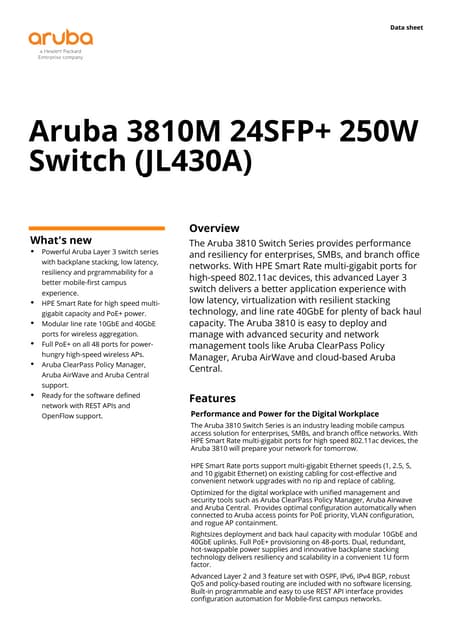 Aerohive SR2148P Switch | PDF | Cloud Computing | Internet