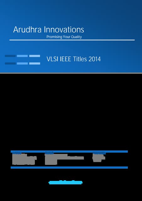 IEEE 2023 - 2024 EMBEDDED SYSTEM TITLES | PDF