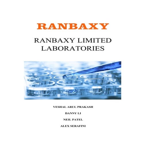 Go-To-Market Strategy for Ranbaxy | PDF