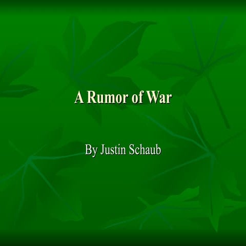 A rumor of war | PPT