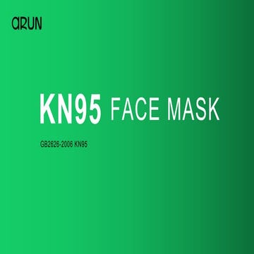 Arun KN95 Face Mask Product Introduction | PDF | First Aid | Injuries