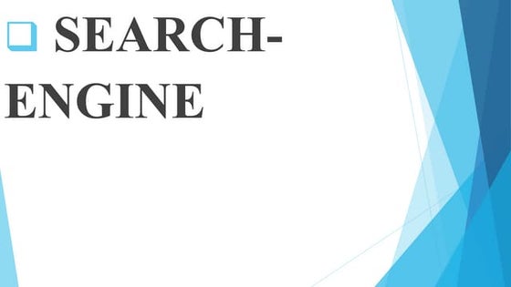 Search engine ppt | PPT
