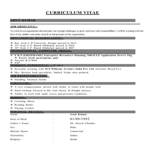 Arun yadav 12 | DOCX