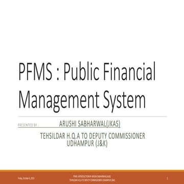PUBLIC FINANCIAL MANAGEMENT SYSTEM (PFMS) and DBT.pptx
