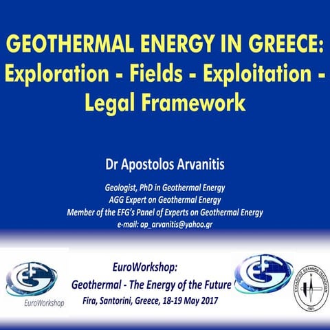 Geothermal Energy in Greece: Exploration - Fields - Exploitation ...