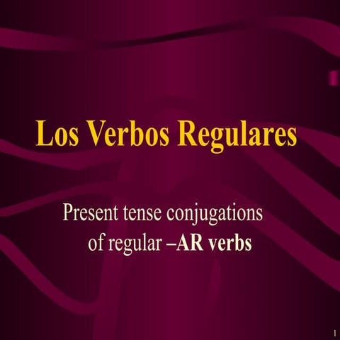 Ar verbs conjugation and practice | PPT