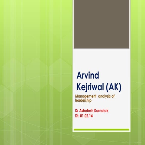 Arvind kejriwal | PPTX