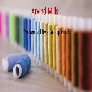 Arvind mills turnaround Strategy | PPTX