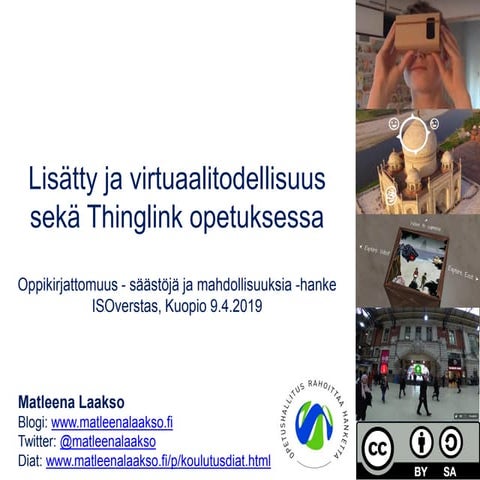 AR, VR ja ThingLink opetuksessa | PDF