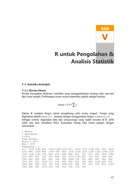 Pengantar R | PPT