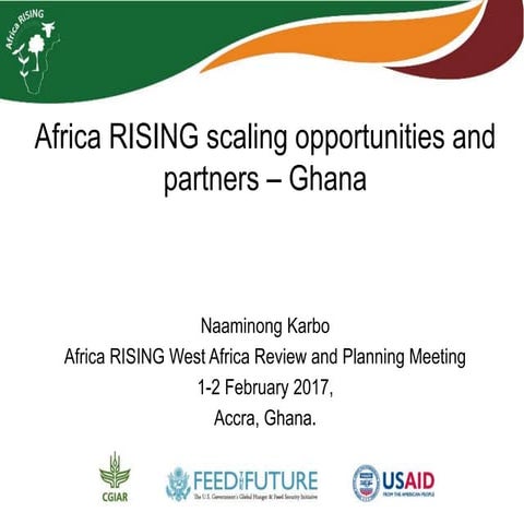 Sustainable intensification indicator framework for Africa RISING | PPTX