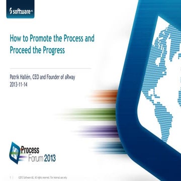 aRway - How to Promote the Process and Proceed the Progress ...