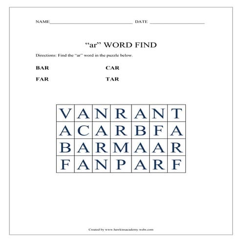 "AR" word find | PDF