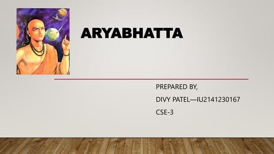 Aryabhatta | PPTX