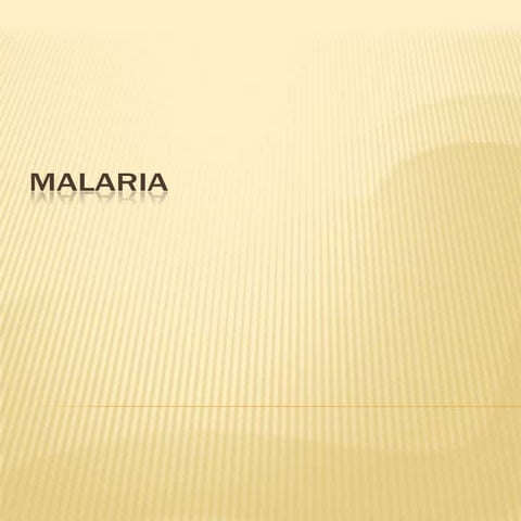 malariapowerpoint | PPTX | Infectious Diseases | Diseases and Conditions