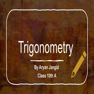 trigonometry ppt | PPTX