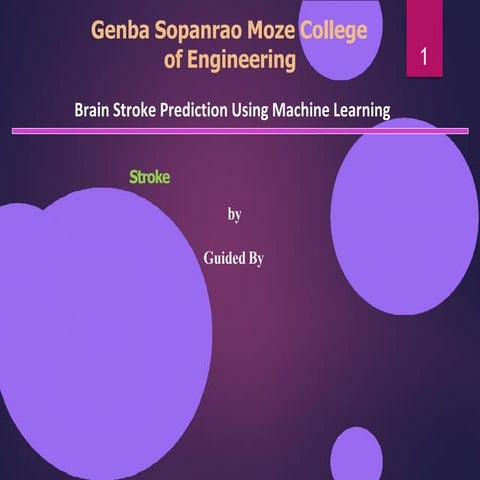 Brain Stroke Prediction Using Machine Learning | PDF