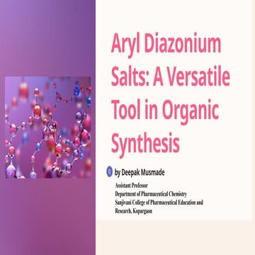 Aryl Diazonium Salts A Versatile Tool in Organic Synthesis.pptx