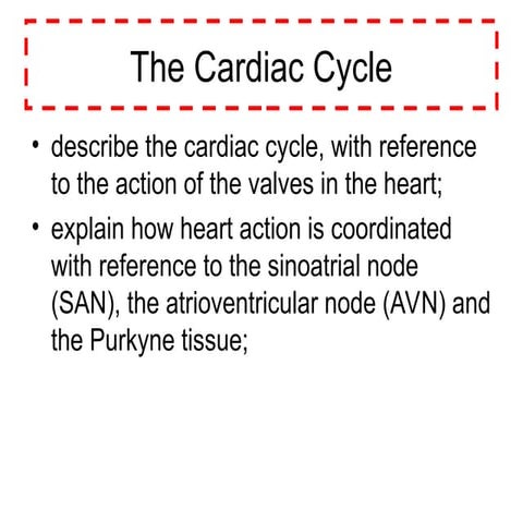 The Cardiac Cycle | PDF