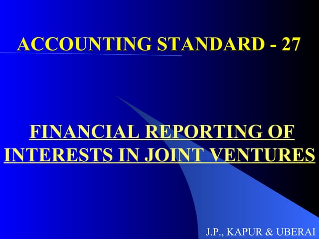 Indian accounting standard (ind as) 27 | PPTX