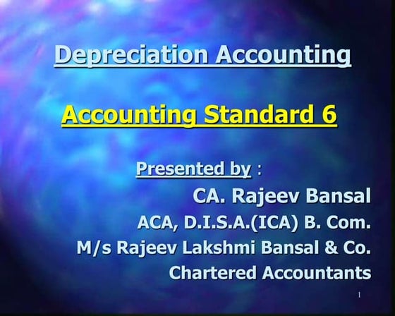 PPT on Depreciation.ppt